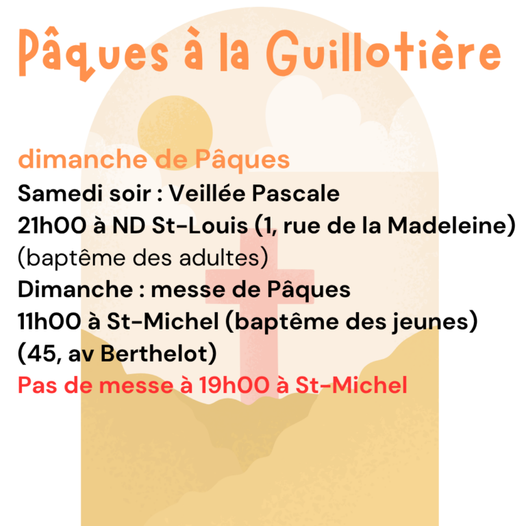 Carême et Pâques en 2026 - Paroisse du Bx Chevrier - Guillotière